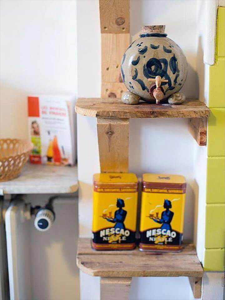 Pallet Kitchen Shelves