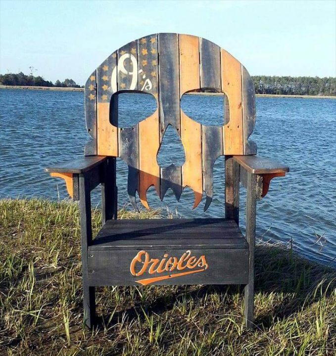Pallet Skull Chair